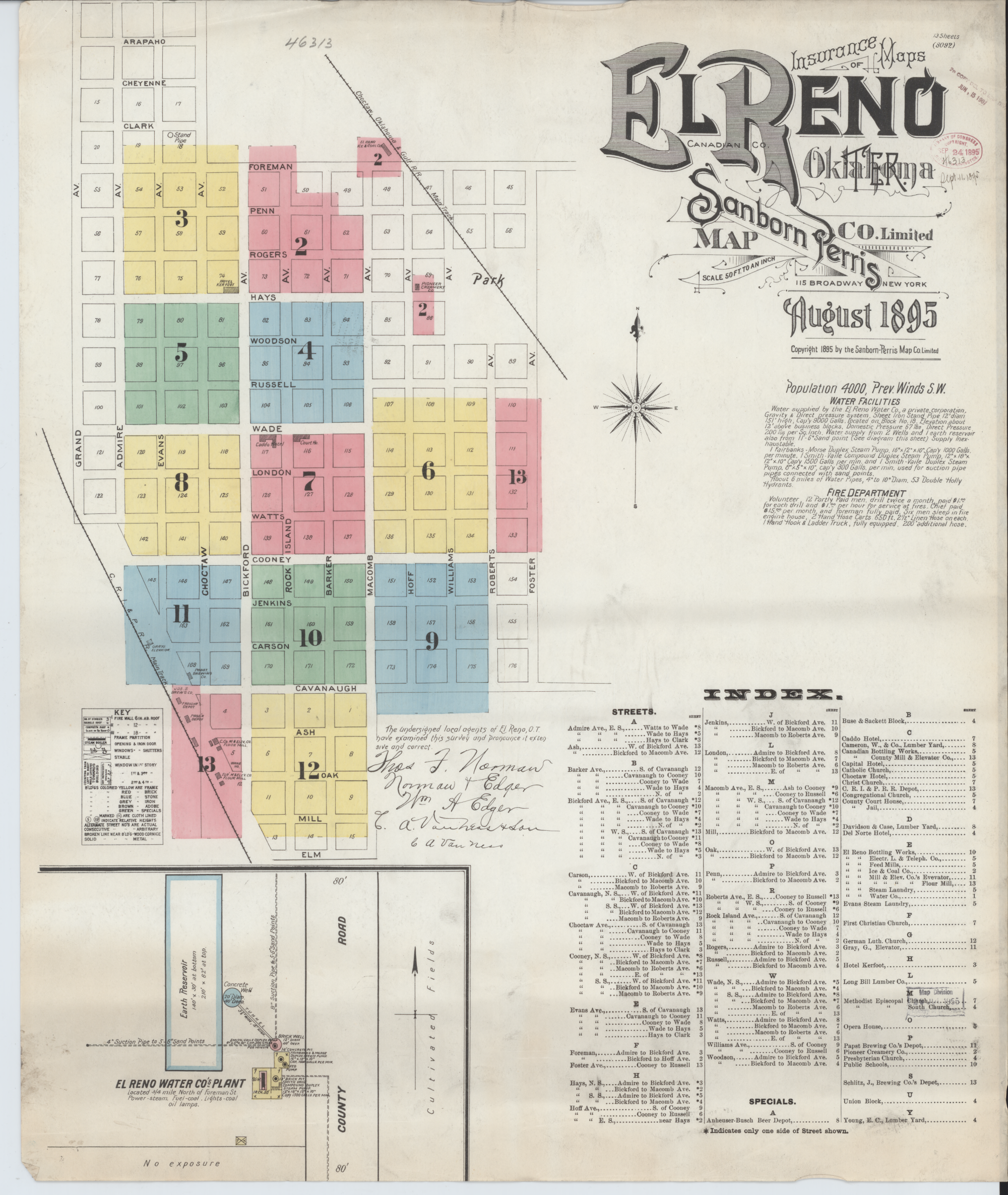 El Reno-Oklahoma – Sanborn Fire Maps