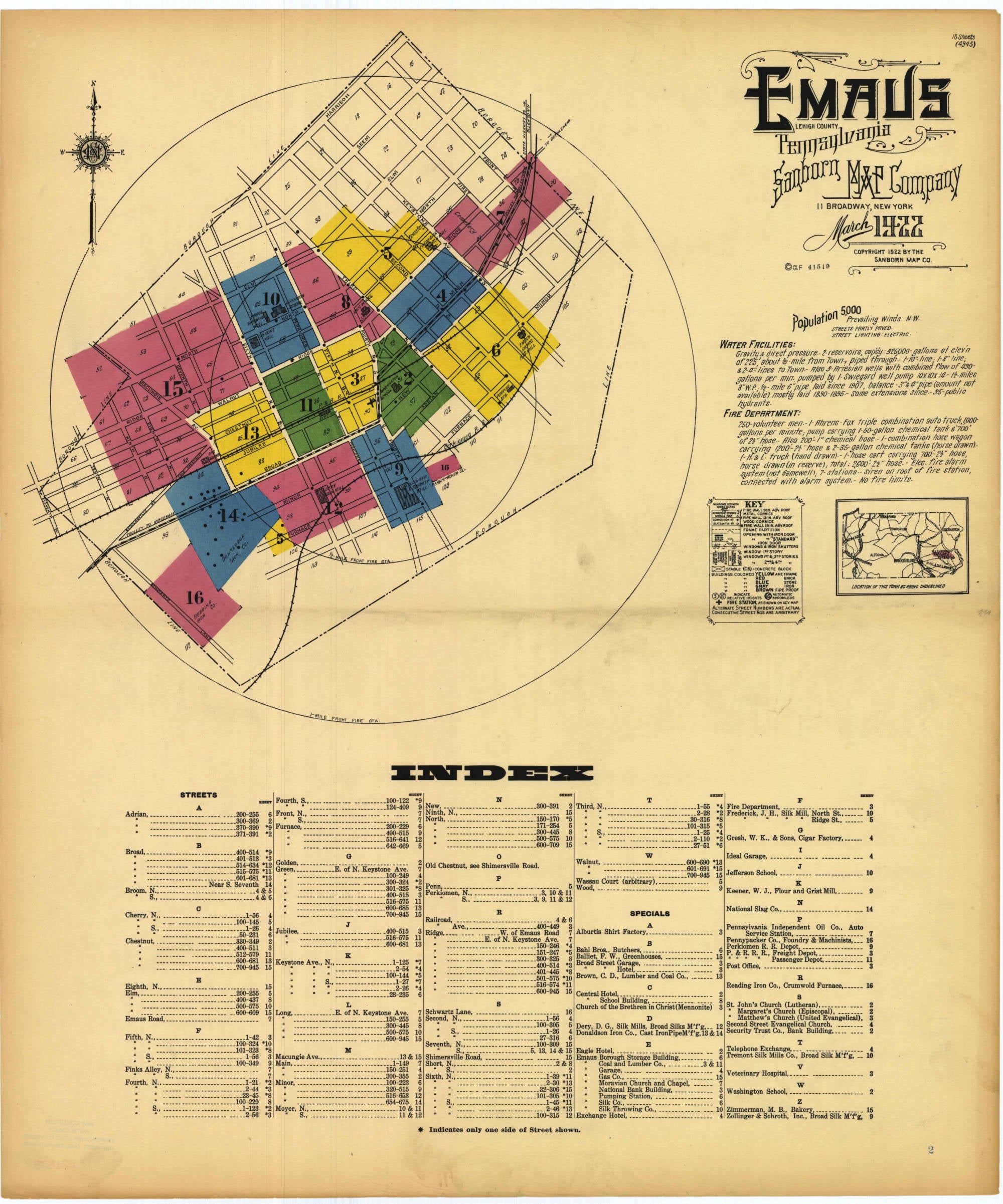 Emmaus-Pennsylvania – Sanborn Fire Maps