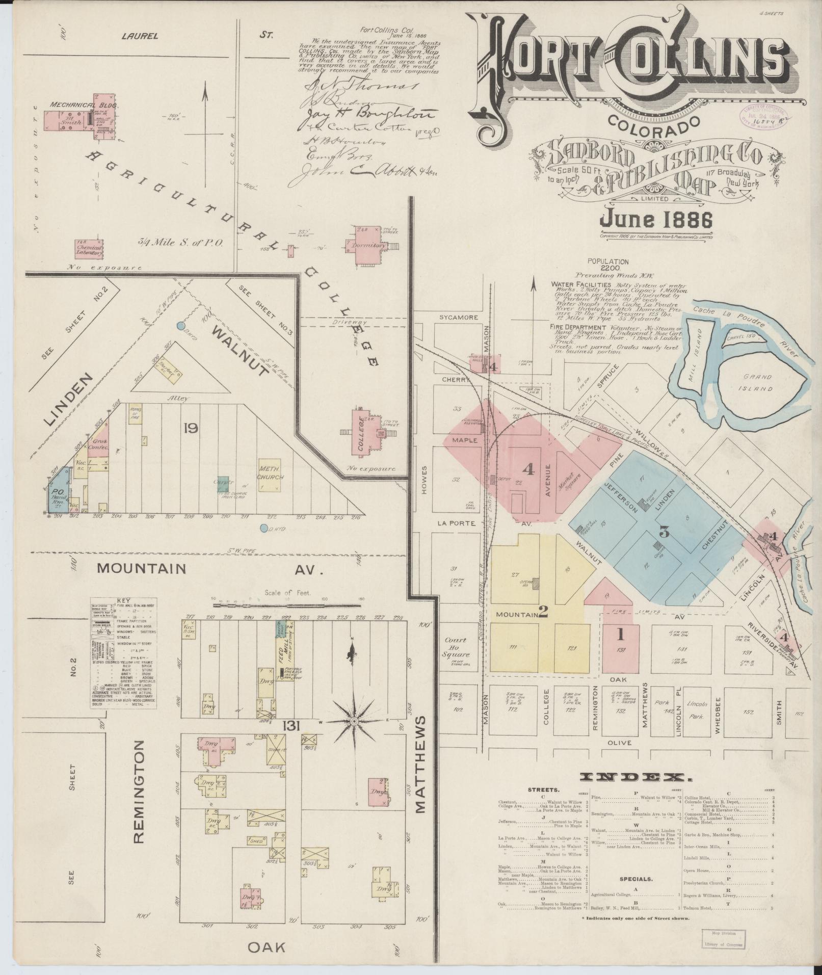Fort Collins-Colorado – Sanborn Fire Maps