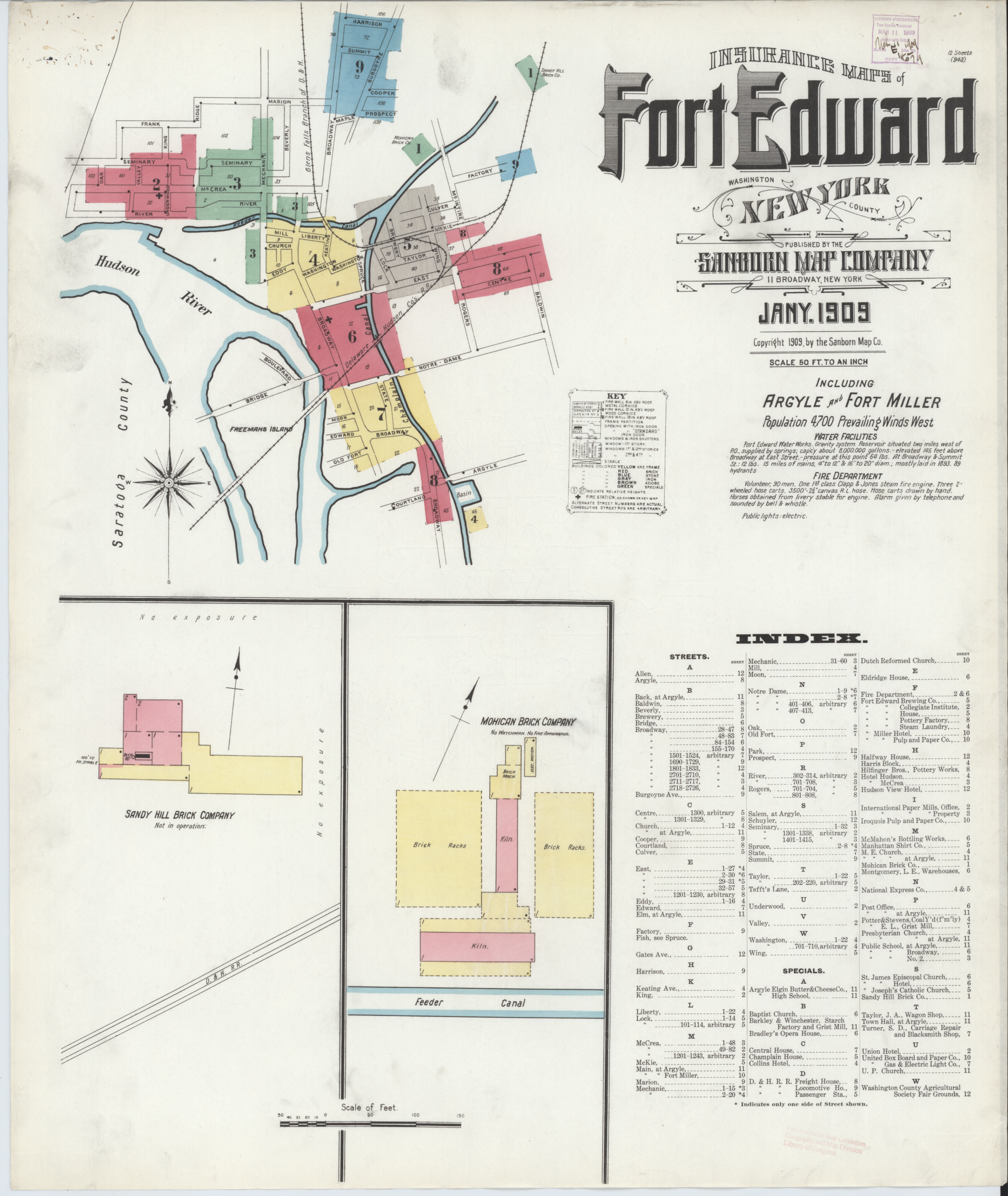 Fort Edward-New York – Sanborn Fire Maps