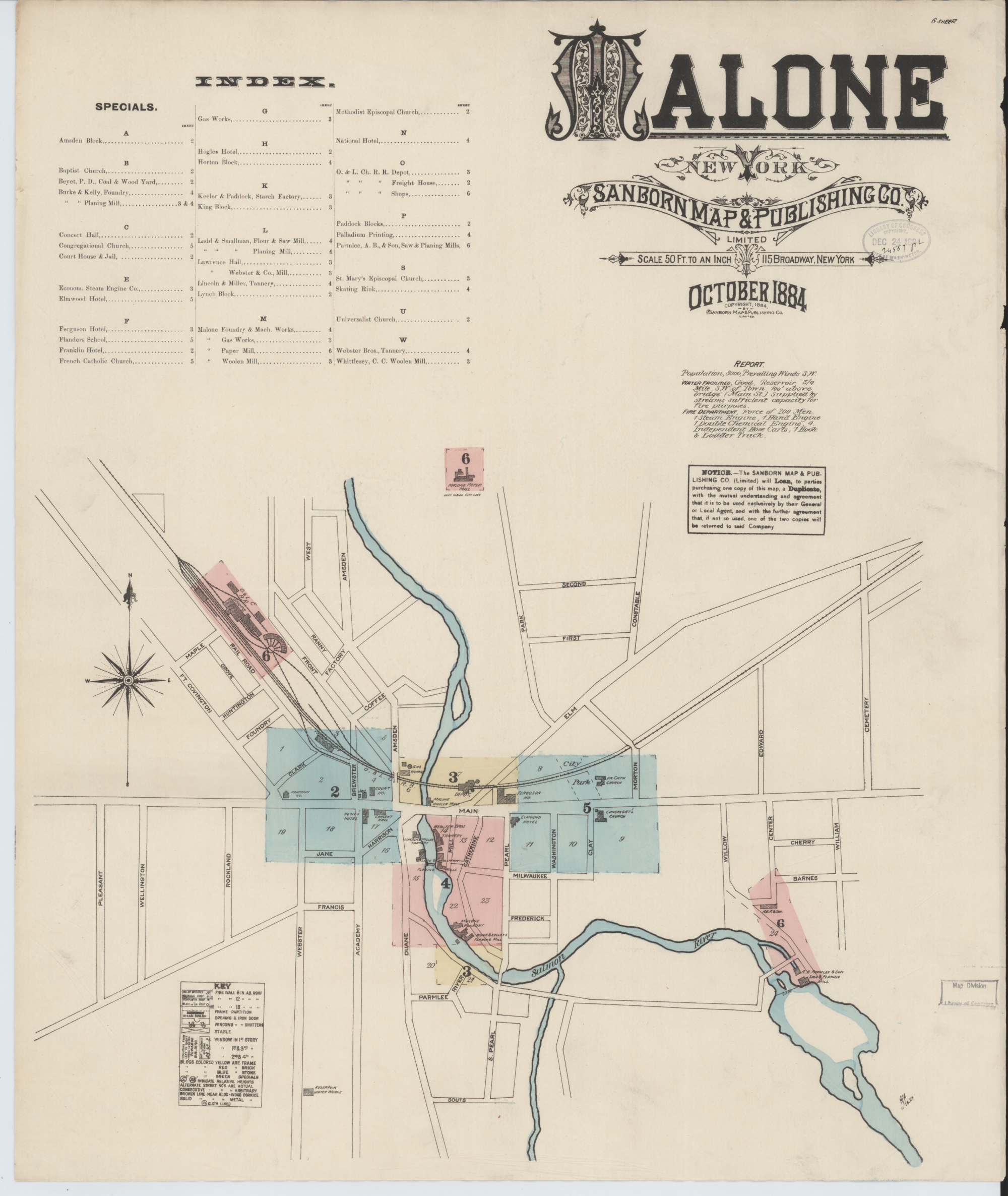 Malone-New York – Sanborn Fire Maps