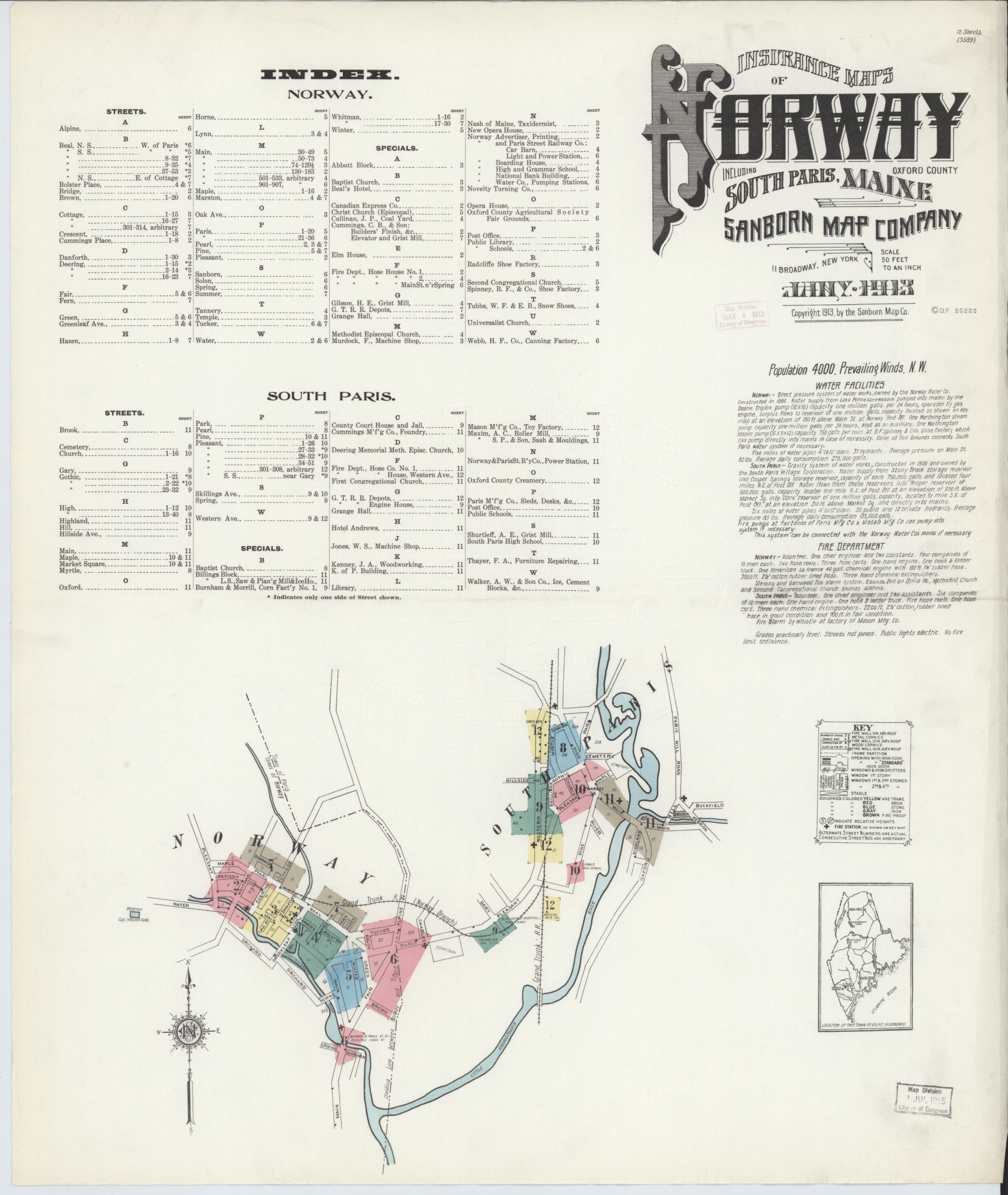 Norway-Maine – Sanborn Fire Maps
