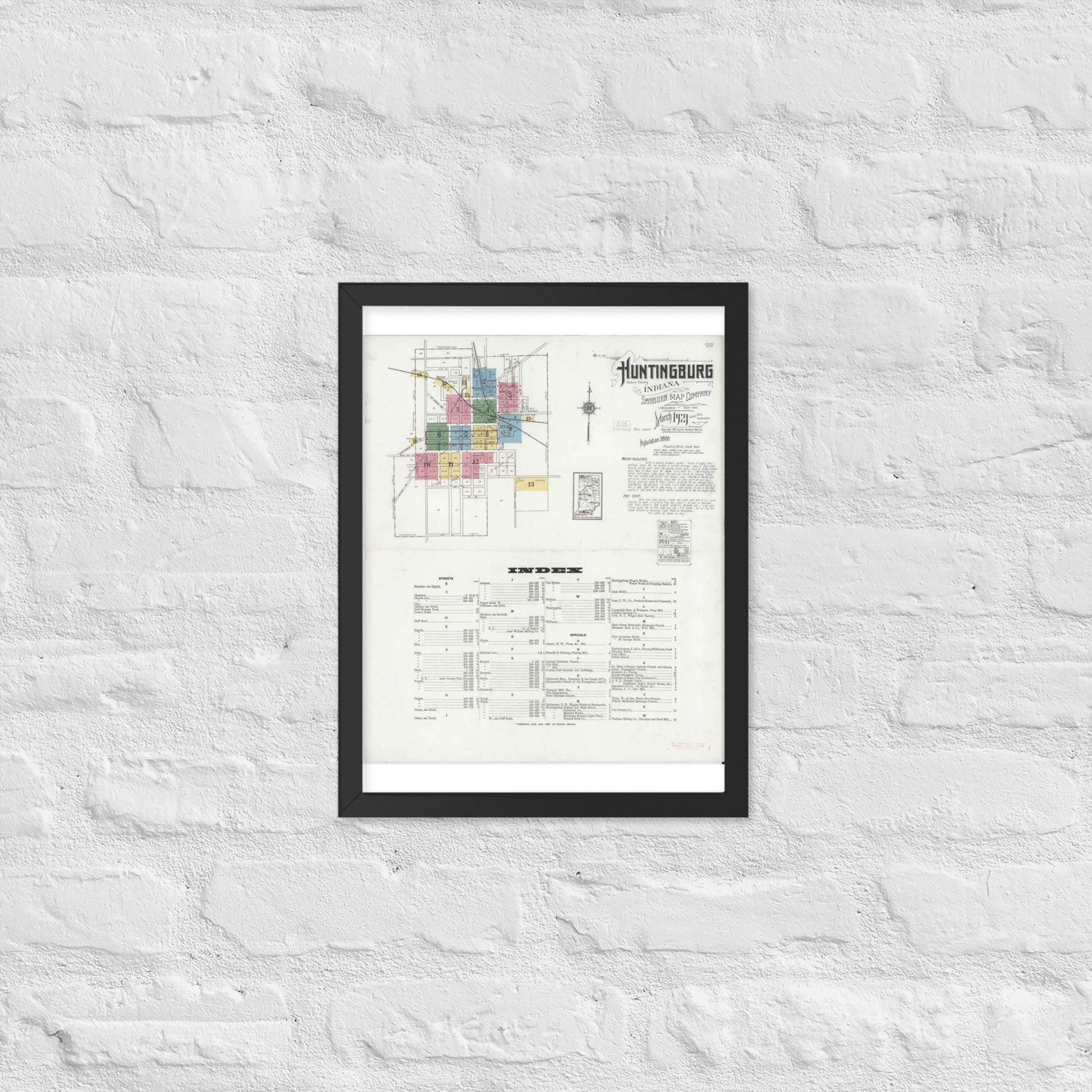 Huntingburg, Indiana (1921) – Sanborn Fire Maps